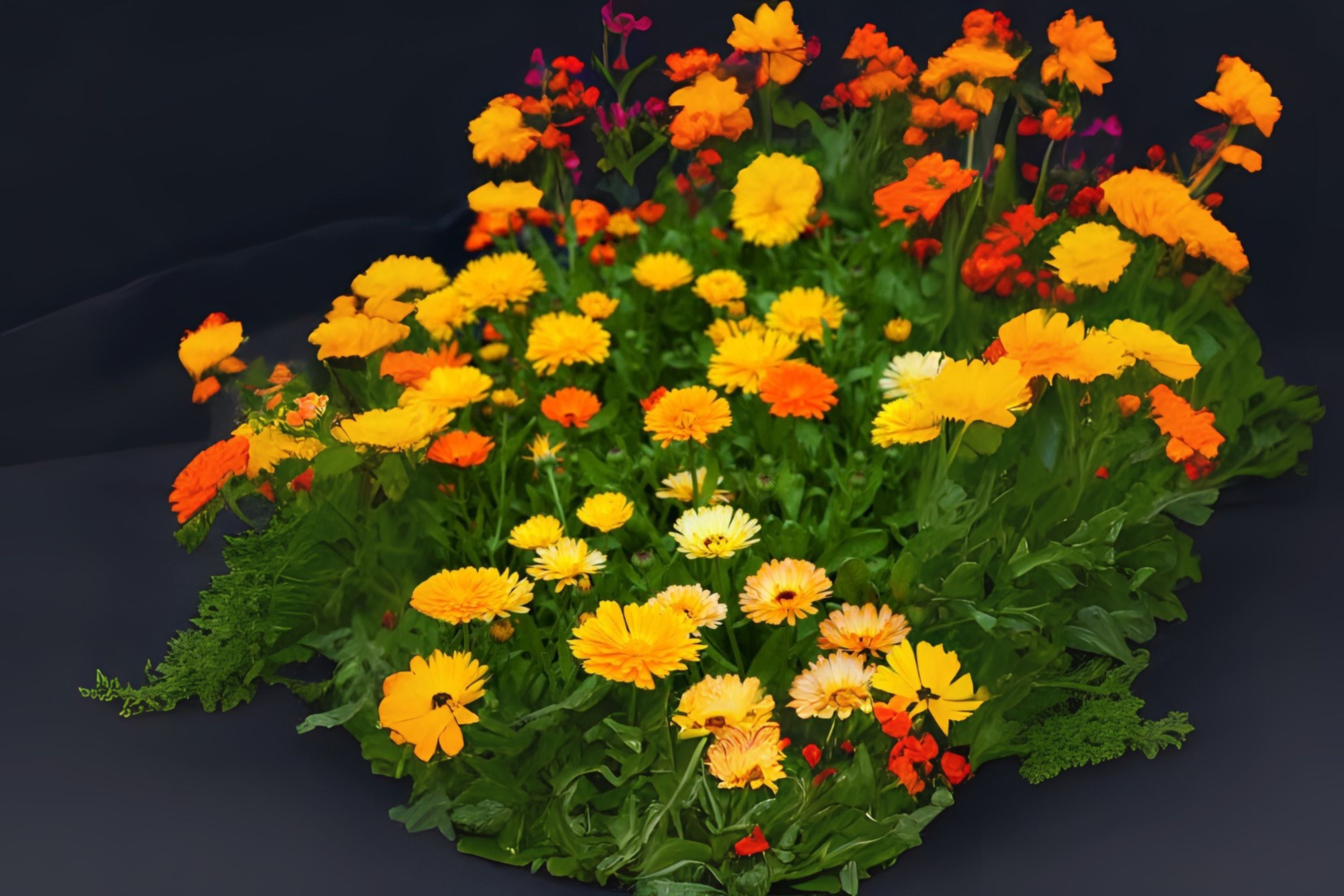 Pacific Beauty Mix Pot Marigold (Calendula officinalis 'Pacific Beauty ...
