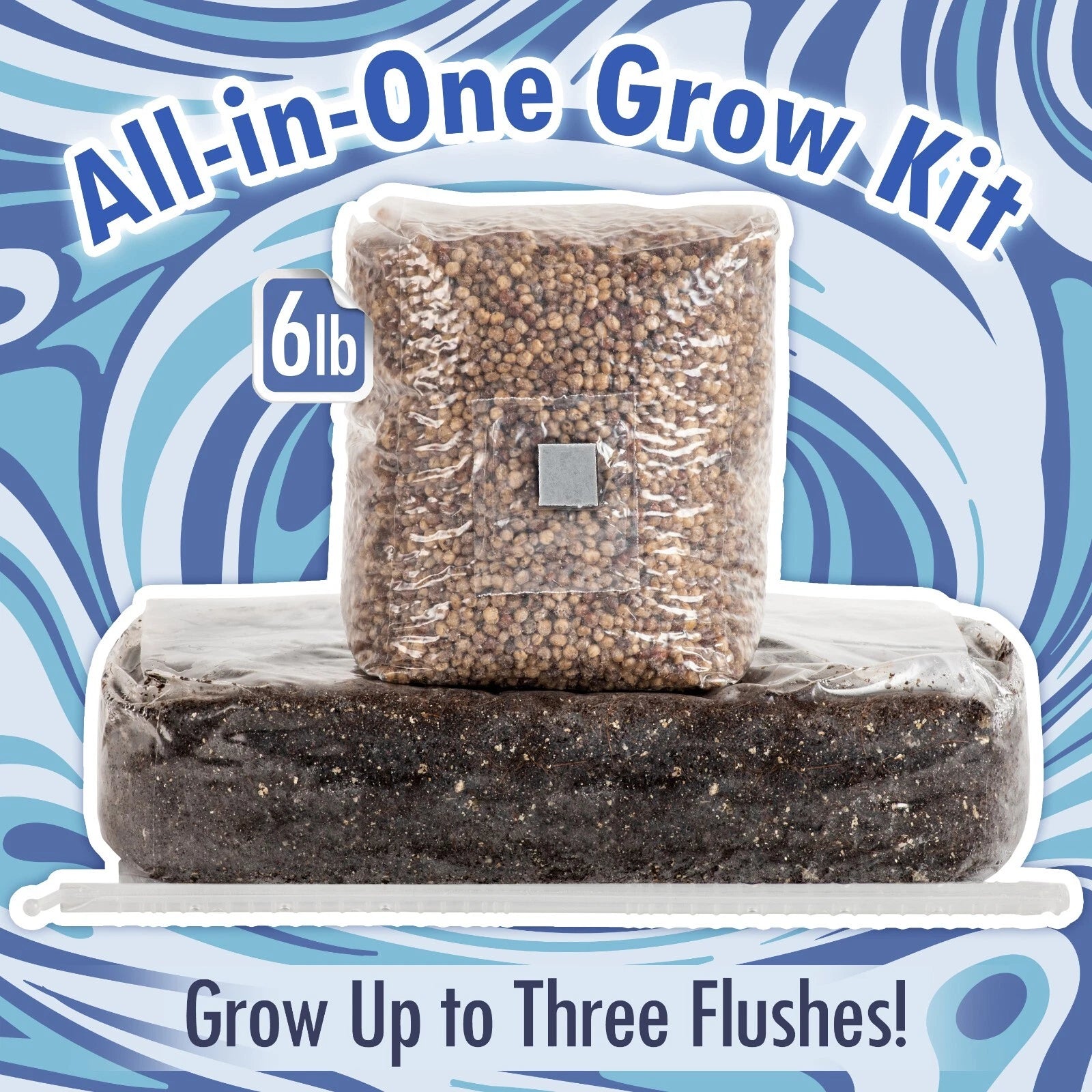 Mushroom Grow Kit 6 lb All-in-One Sterile Grain & CVG Substrate - Surf ...